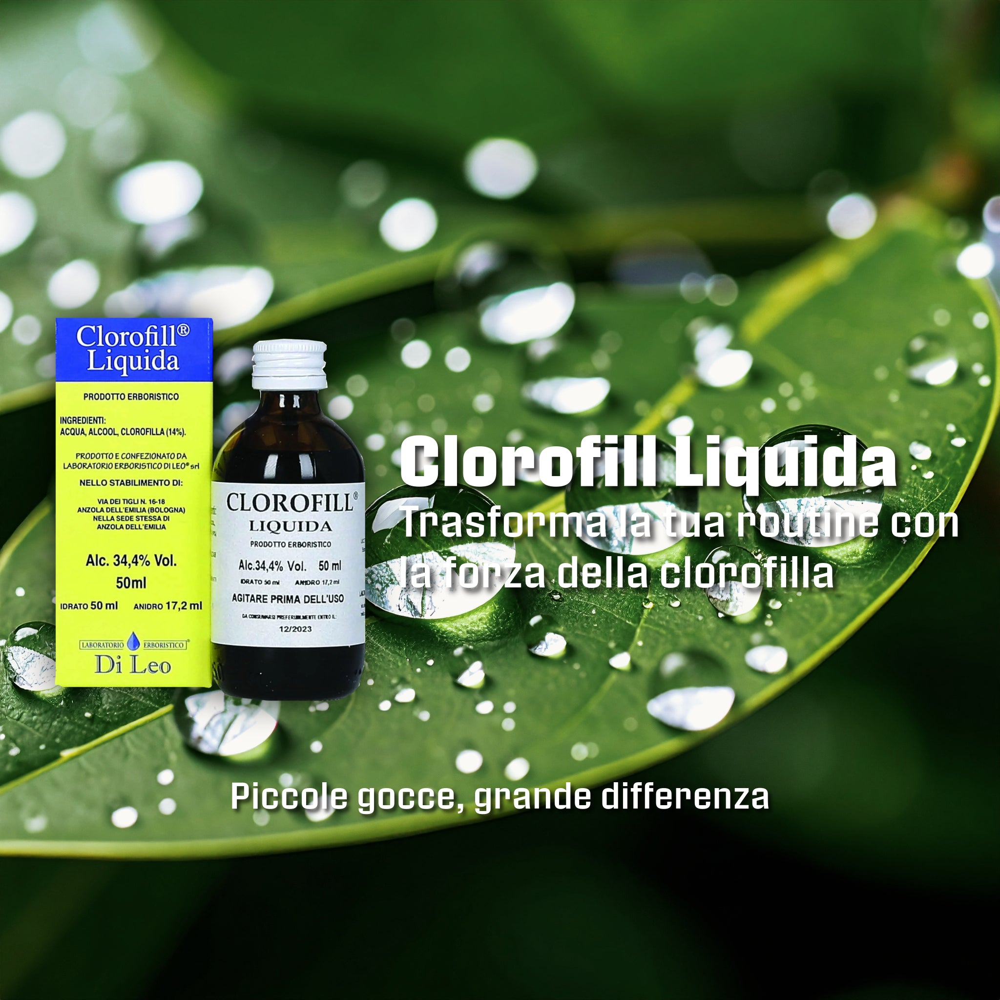 Clorofill® (chlorophyll) Liquid – 50 ml – ACCADEMIA IPPOCRATE srl
